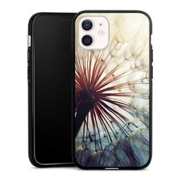 DeinDesign iPhone 12 mini Handy Silikon H&uuml;lle Case schwarz Handyh&uuml;lle Photography Dandelion Flowers