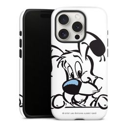 DeinDesign iPhone 15 Pro Handy Panzer Handyh&uuml;lle robuste Outdoor H&uuml;lle Schutzh&uuml;lle matt Idefix Official Licensed Product Comic Tough Case