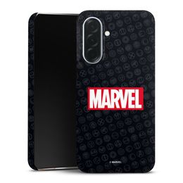 DeinDesign Galaxy A36 5G Handy Premium Case Smartphone Handyh&uuml;lle Schutzh&uuml;lle matt Logo Marvel Comic Premium Case