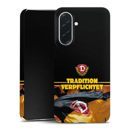 DeinDesign Galaxy A36 5G Handy Premium Case Smartphone Handyh&uuml;lle Schutzh&uuml;lle matt Sgd Sg Dynamo Dresden Merchandise Premium Case