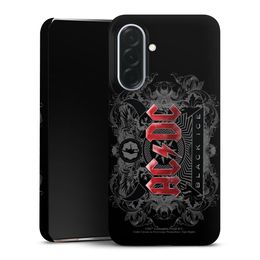 DeinDesign Galaxy A36 5G Handy Premium Case Smartphone Handyh&uuml;lle Schutzh&uuml;lle matt Merchandise Black Ice Acdc Premium Case