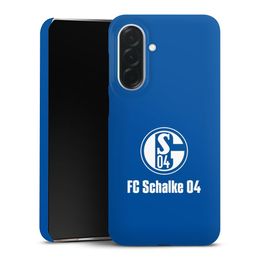 DeinDesign Galaxy A36 5G Handy Premium Case Smartphone Handyh&uuml;lle Schutzh&uuml;lle matt Fc Schalke 04 Official Licensed Product Logo Premium Case