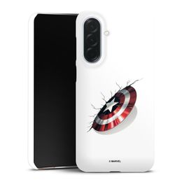 DeinDesign Galaxy A36 5G Handy Premium Case Smartphone Handyh&uuml;lle Schutzh&uuml;lle matt Captain America Official Licensed Product Marvel Premium Case