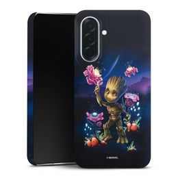 DeinDesign Galaxy A36 5G Handy Premium Case Smartphone Handyh&uuml;lle Schutzh&uuml;lle matt Baby Groot Marvel Guardians Of The Galaxy Premium Case