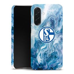 DeinDesign Galaxy A36 5G Handy Premium Case Smartphone Handyh&uuml;lle Schutzh&uuml;lle matt Logo Fc Schalke 04 Merchandise Premium Case