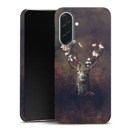 DeinDesign Galaxy A36 5G Handy Premium Case Smartphone Handyh&uuml;lle Schutzh&uuml;lle matt Reindeer Flowers Rehe Premium Case