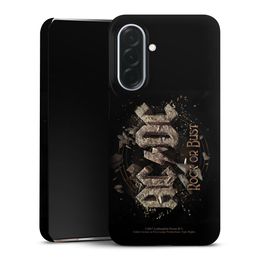 DeinDesign Galaxy A36 5G Handy Premium Case Smartphone Handyh&uuml;lle Schutzh&uuml;lle matt Official Licensed Product Rock Or Bust Acdc Premium Case