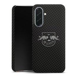 DeinDesign Galaxy A36 5G Handy Premium Case Smartphone Handyh&uuml;lle Schutzh&uuml;lle matt Rb Leipzig Carbon Metallic Look Premium Case