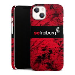 DeinDesign iPhone 13 Handy Premium Case Smartphone Handyh&uuml;lle Schutzh&uuml;lle matt Official Licensed Product Sc Freiburg Logo Premium Case