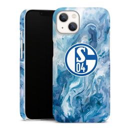 DeinDesign iPhone 13 Handy Premium Case Smartphone Handyh&uuml;lle Schutzh&uuml;lle matt Logo Fc Schalke 04 Merchandise Premium Case