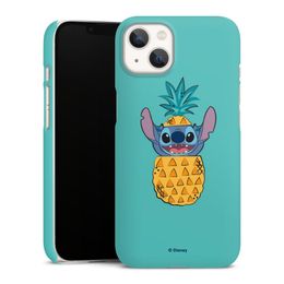 DeinDesign iPhone 13 Handy Premium Case Smartphone Handyh&uuml;lle Schutzh&uuml;lle matt Disney Lilo & Stitch Pineapple Premium Case