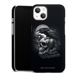 DeinDesign iPhone 13 Handy Premium Case Smartphone Handyh&uuml;lle Schutzh&uuml;lle matt Raven Skulls Skull Premium Case