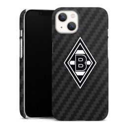 DeinDesign iPhone 13 Handy Premium Case Smartphone Handyh&uuml;lle Schutzh&uuml;lle matt Borussia M&ouml;nchengladbach Carbon Gladbach Premium Case
