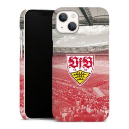 DeinDesign iPhone 13 Handy Premium Case Smartphone Handyh&uuml;lle Schutzh&uuml;lle matt Stadium Vfb Stuttgart Official Licensed Product Premium Case