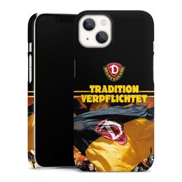 DeinDesign iPhone 13 Handy Premium Case Smartphone Handyh&uuml;lle Schutzh&uuml;lle matt Sgd Sg Dynamo Dresden Merchandise Premium Case