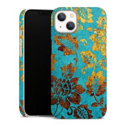 DeinDesign iPhone 13 Handy Premium Case Smartphone Handyh&uuml;lle Schutzh&uuml;lle matt Flowers Vintage Ornament Premium Case