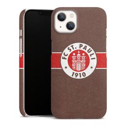 DeinDesign iPhone 13 Handy Premium Case Smartphone Handyh&uuml;lle Schutzh&uuml;lle matt Fc St. Pauli Logo Official Licensed Product Premium Case