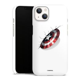 DeinDesign iPhone 13 Handy Premium Case Smartphone Handyh&uuml;lle Schutzh&uuml;lle matt Captain America Official Licensed Product Marvel Premium Case