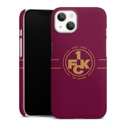 DeinDesign iPhone 13 Handy Premium Case Smartphone Handyh&uuml;lle Schutzh&uuml;lle matt 1. Fc Kaiserslautern Official Licensed Product 125 Jahre Premium Case