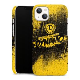DeinDesign iPhone 13 Handy Premium Case Smartphone Handyh&uuml;lle Schutzh&uuml;lle matt Logo Official Licensed Product Sg Dynamo Dresden Premium Case