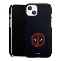 DeinDesign iPhone 13 Handy Premium Case Smartphone Handyh&uuml;lle Schutzh&uuml;lle matt Logo Marvel Deadpool Premium Case