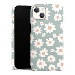 DeinDesign iPhone 13 Handy Premium Case Smartphone Handyh&uuml;lle Schutzh&uuml;lle matt Daisy Muster Flowers Premium Case
