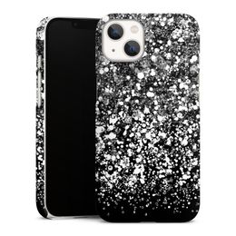 DeinDesign iPhone 13 Handy Premium Case Smartphone Handyh&uuml;lle Schutzh&uuml;lle matt Muster Snowflake Glitzer Premium Case
