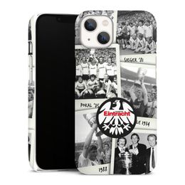 DeinDesign iPhone 13 Handy Premium Case Smartphone Handyh&uuml;lle Schutzh&uuml;lle matt Retro Official Licensed Product Eintracht Frankfurt Premium Case