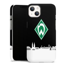 DeinDesign iPhone 13 Handy Premium Case Smartphone Handyh&uuml;lle Schutzh&uuml;lle matt Skyline Sv Werder Bremen Official Licensed Product Premium Case