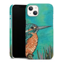 DeinDesign iPhone 13 Handy Premium Case Smartphone Handyh&uuml;lle Schutzh&uuml;lle matt Painting Bird Animals Premium Case