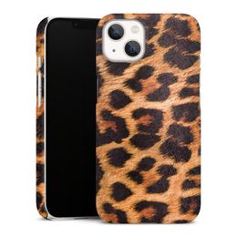 DeinDesign iPhone 13 Handy Premium Case Smartphone Handyh&uuml;lle Schutzh&uuml;lle matt Animal Print Leopard Fur Premium Case