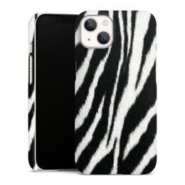 DeinDesign iPhone 13 Handy Premium Case Smartphone Handyh&uuml;lle Schutzh&uuml;lle matt Fur Muster Zebra Premium Case
