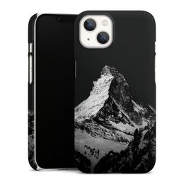DeinDesign iPhone 13 Handy Premium Case Smartphone Handyh&uuml;lle Schutzh&uuml;lle matt Mountain Snow Mountain Top Premium Case