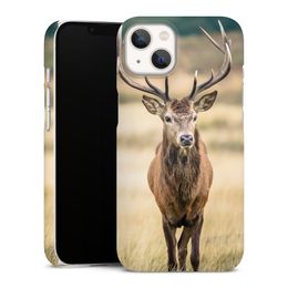 DeinDesign iPhone 13 Handy Premium Case Smartphone Handyh&uuml;lle Schutzh&uuml;lle matt Forrest Deer Meadow Premium Case