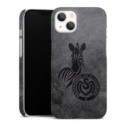DeinDesign iPhone 13 Handy Premium Case Smartphone Handyh&uuml;lle Schutzh&uuml;lle matt Official Licensed Product Msv Duisburg Zebra Premium Case