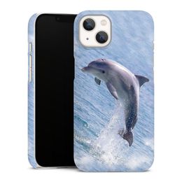 DeinDesign iPhone 13 Handy Premium Case Smartphone Handyh&uuml;lle Schutzh&uuml;lle matt Wale Ocean Dolphin Premium Case
