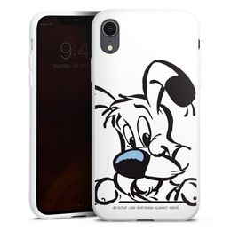 DeinDesign iPhone Xr Handy Silikon H&uuml;lle Case wei&szlig; Handyh&uuml;lle Idefix Official Licensed Product Comic Silikon Case
