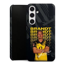 DeinDesign Galaxy S24 Handy Premium Case Smartphone Handyh&uuml;lle Schutzh&uuml;lle gl&auml;nzend Julian Brandt Bvb Borussia Dortmund Premium Case