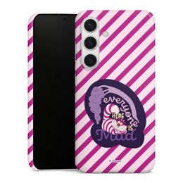 DeinDesign Galaxy S24 Handy Premium Case Smartphone Handyh&uuml;lle Schutzh&uuml;lle gl&auml;nzend Disney Grinning Cat Alice In Wonderland Premium Case