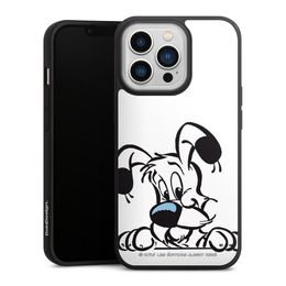 DeinDesign iPhone 13 Pro Handy Premium Silikon H&uuml;lle Handyh&uuml;lle schwarz Case Idefix Official Licensed Product Comic Silikon Premium Case