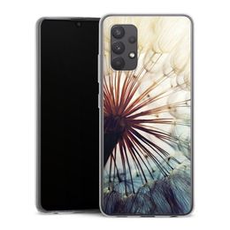 DeinDesign Galaxy A32 4G Handy Silikon H&uuml;lle Case transparent Handyh&uuml;lle Photography Dandelion Flowers Silikon Case