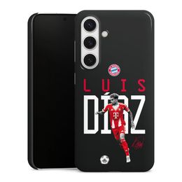 DeinDesign Galaxy S24 Handy Premium Case Smartphone Handyh&uuml;lle Schutzh&uuml;lle gl&auml;nzend Fc Bayern M&uuml;nchen Official Licensed Product Luis Diaz Premium Case