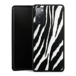 DeinDesign Galaxy S20 FE 5G Handy Silikon H&uuml;lle Case schwarz Handyh&uuml;lle Fur Muster Zebra