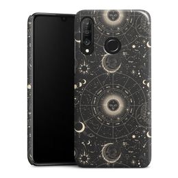 DeinDesign Huawei P30 Lite Handy Premium Case Smartphone Handyh&uuml;lle Schutzh&uuml;lle gl&auml;nzend Trends Gold & Copper Space Premium Case