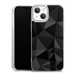 DeinDesign iPhone 13 Mini Handy Slim Case Silikon Handyh&uuml;lle transparent H&uuml;lle extra d&uuml;nn Abstract Geometric Muster Silikon Slim Case