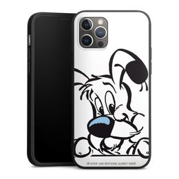 DeinDesign iPhone 12 Pro Handy Premium Silikon H&uuml;lle Handyh&uuml;lle schwarz Case Idefix Official Licensed Product Comic Silikon Premium Case