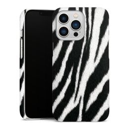 DeinDesign iPhone 13 Pro Handy Premium Case Smartphone Handyh&uuml;lle Schutzh&uuml;lle matt Fur Muster Zebra Premium Case