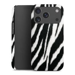 DeinDesign iPhone 17 Pro Handy Premium Case Smartphone Handyh&uuml;lle Schutzh&uuml;lle gl&auml;nzend Fur Muster Zebra Premium Case
