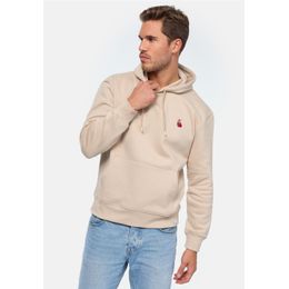 Kapuzensweatshirt MIKON, Herren, Gr. XXL, beige, 65% Baumwolle, 35% Polyester, unifarben, normal, ohne Ausschnitt, Sweatshirts, im zeitlosen Design