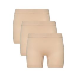 Panty Jockey "Skimmies", Damen, Gr. M, 3 Stk., beige, Single Jersey, Obermaterial: 85% Polyamid, 12% Elasthan, 3% Baumwolle, unifarben, eng, Unterhosen Panty, (3er Pack), Nahtlos, k&uuml;rzere Passform